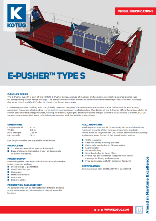 Vessel Specifications E-Pusher S - KOTUG International